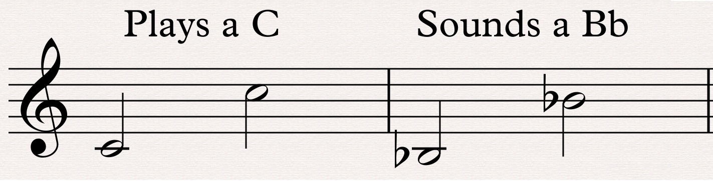 B♭ versus E♭ (transposing instruments) - North Tyneside Brass in Schools